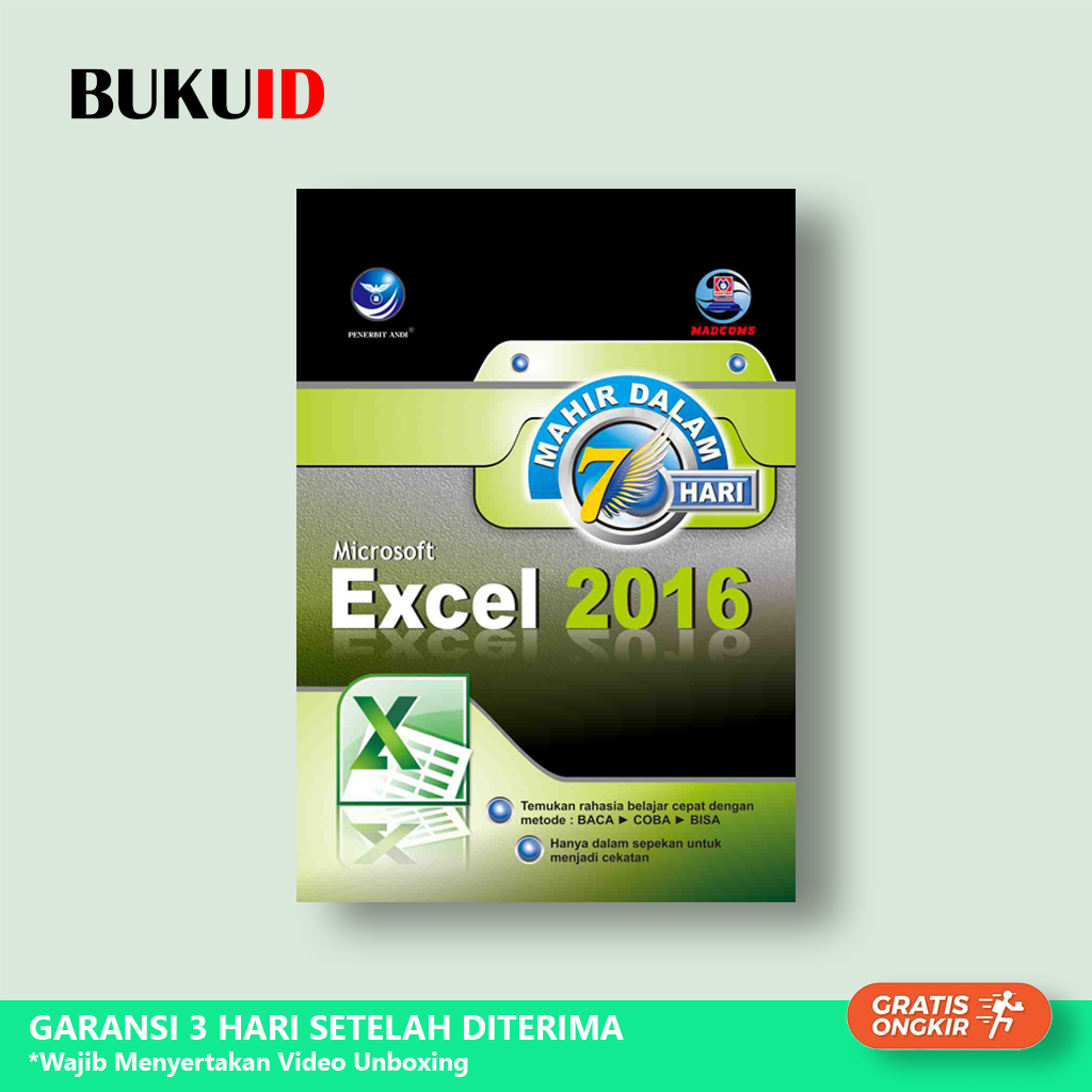 Jual Buku Mahir dalam 7 Hari Microsoft Excel 2016 | Shopee Indonesia Jual Buku Mahir dalam 7 Hari Microsoft Excel 2016 | Shopee Indonesia