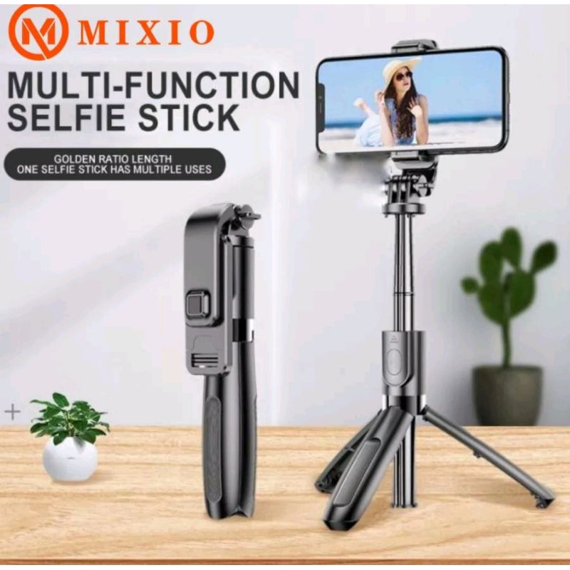 Jual Mixio L02 Selfie Stick Tongsis Tripod with Wireless Remote Shutter ...