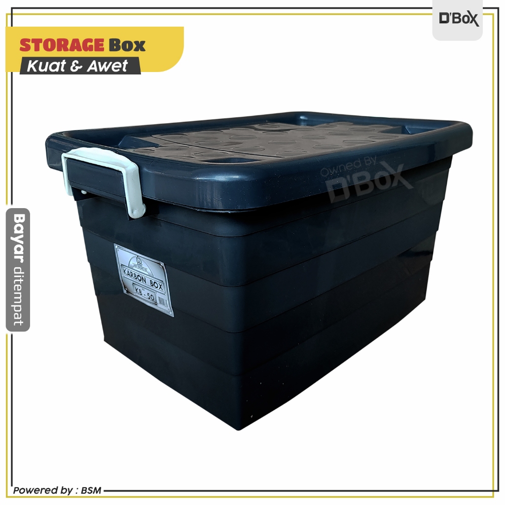 Jual Kontainer Box 45 Liter Kotak Container Penyimpanan Serbaguna KB 50 ...