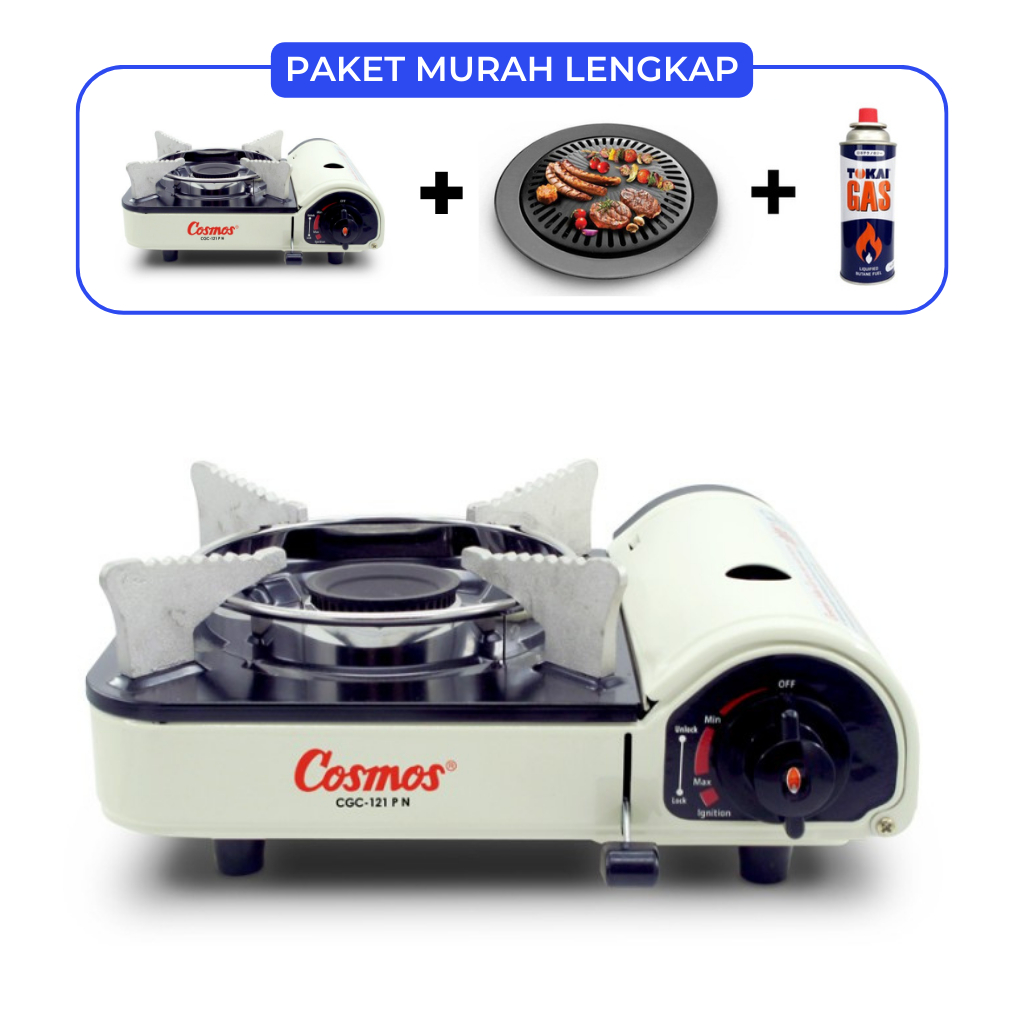 Jual Kompor Portable Cosmos Gas Mini 1 Tungku Portabel Travel CGC 121P ...