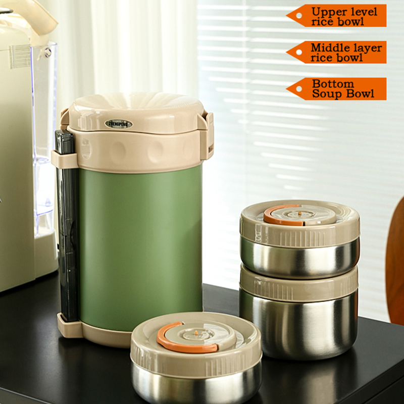 Jual Vacuum Insulated Lunch Container - Hammertone Black 2.0L Thermal ...