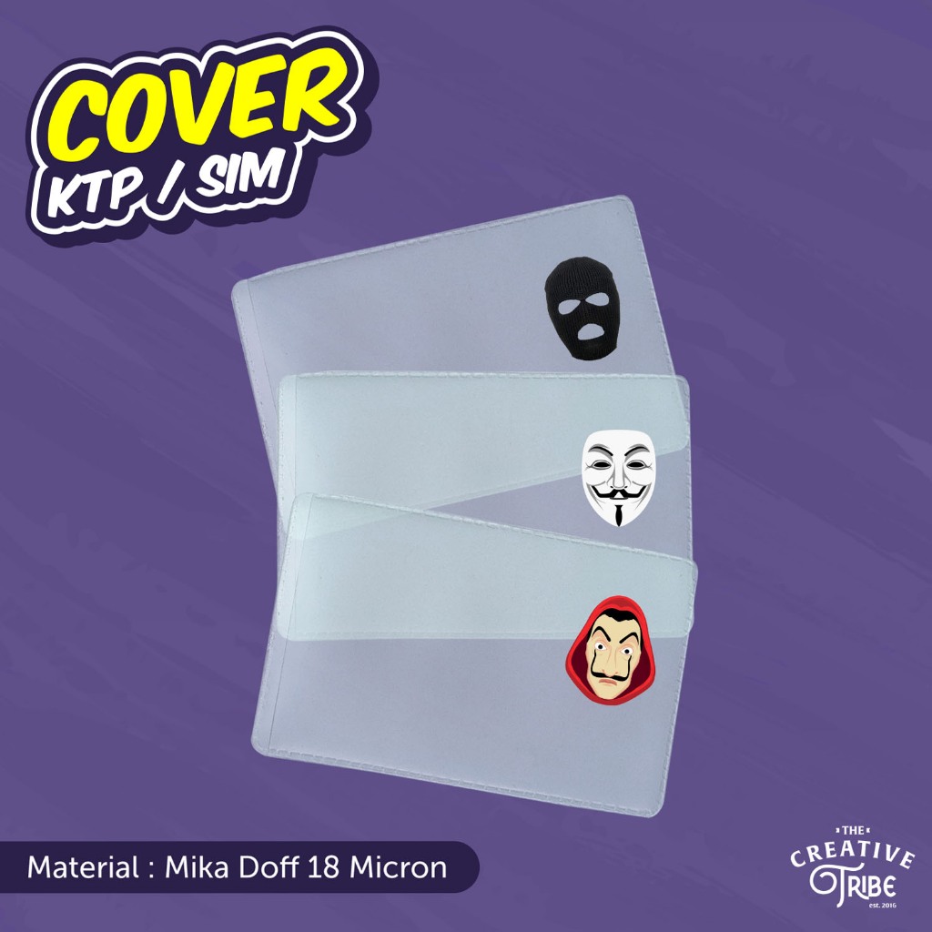 Jual Topeng - Cover KTP / SIM Karakter Unik - Sampul Plastik Mika ...