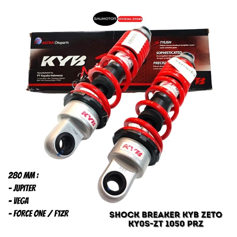 Jual Kayaba Zeto ZT1050 Shock breaker KYB Z Series 280 mm Jupiter Vega ...