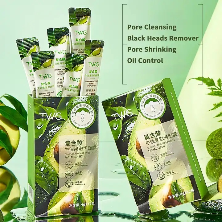 Jual Wish - TWG Complex Sour Avocado Bubble Facial Mask - Masker Wajah ...