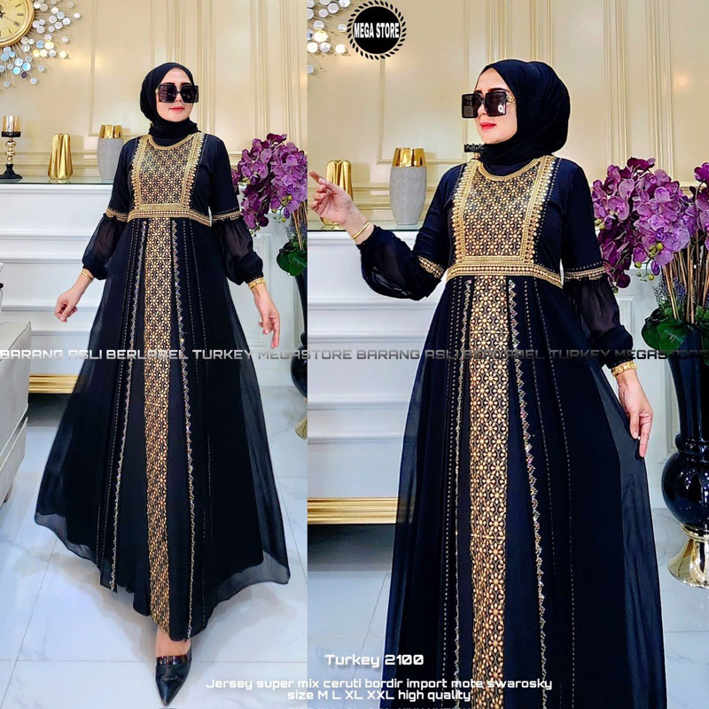 Jual Gamis Turkey 2100 Turkey 3310 Hawa #655 Dress Busana Muslimah By ...