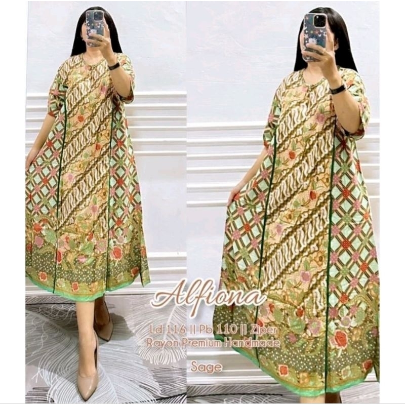 Jual SEMERBAK BATIK ORI SEKDRES DASTER PAYUNG JELITA HOMEDRESS KEKINIAN ...
