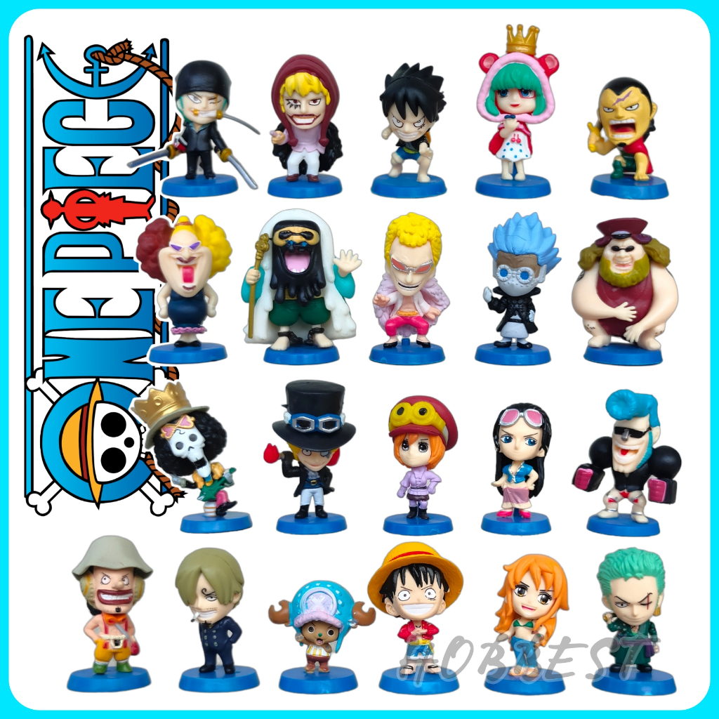 Jual ONE PIECE Mini Figure set - Action Figur Miniatur Topper Kue ...