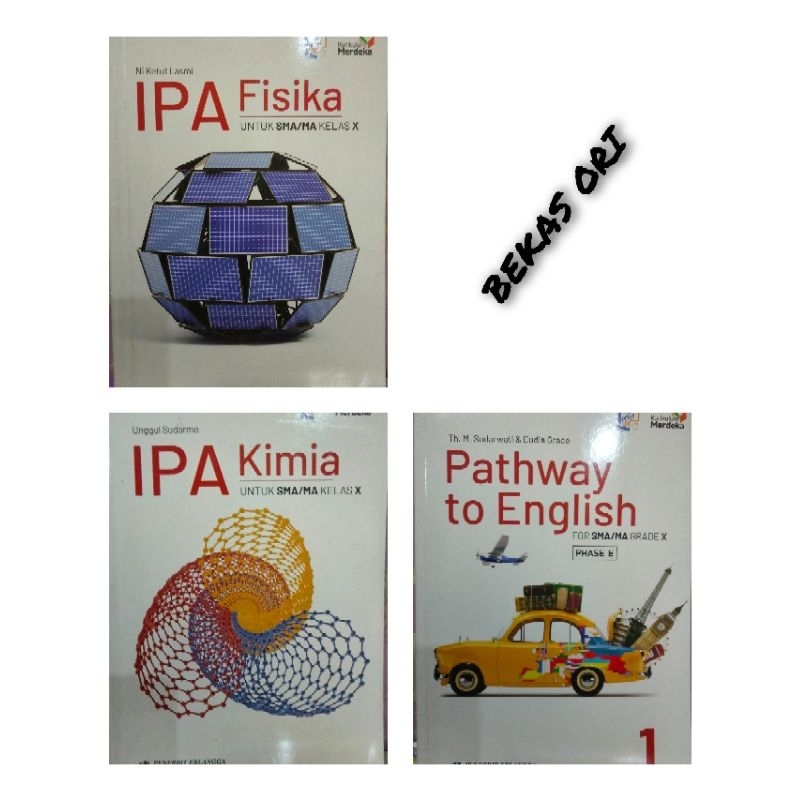 Jual Buku IPA Kimia,IPA Fisika,Pathway to English SMA Kelas 1 10 Erlangga Kurikulum Merdeka ...