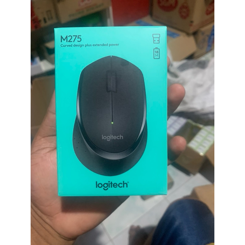 Jual LOGITECH M275 WIRELESS MOUSE BLACK RESMI ORI | Shopee Indonesia
