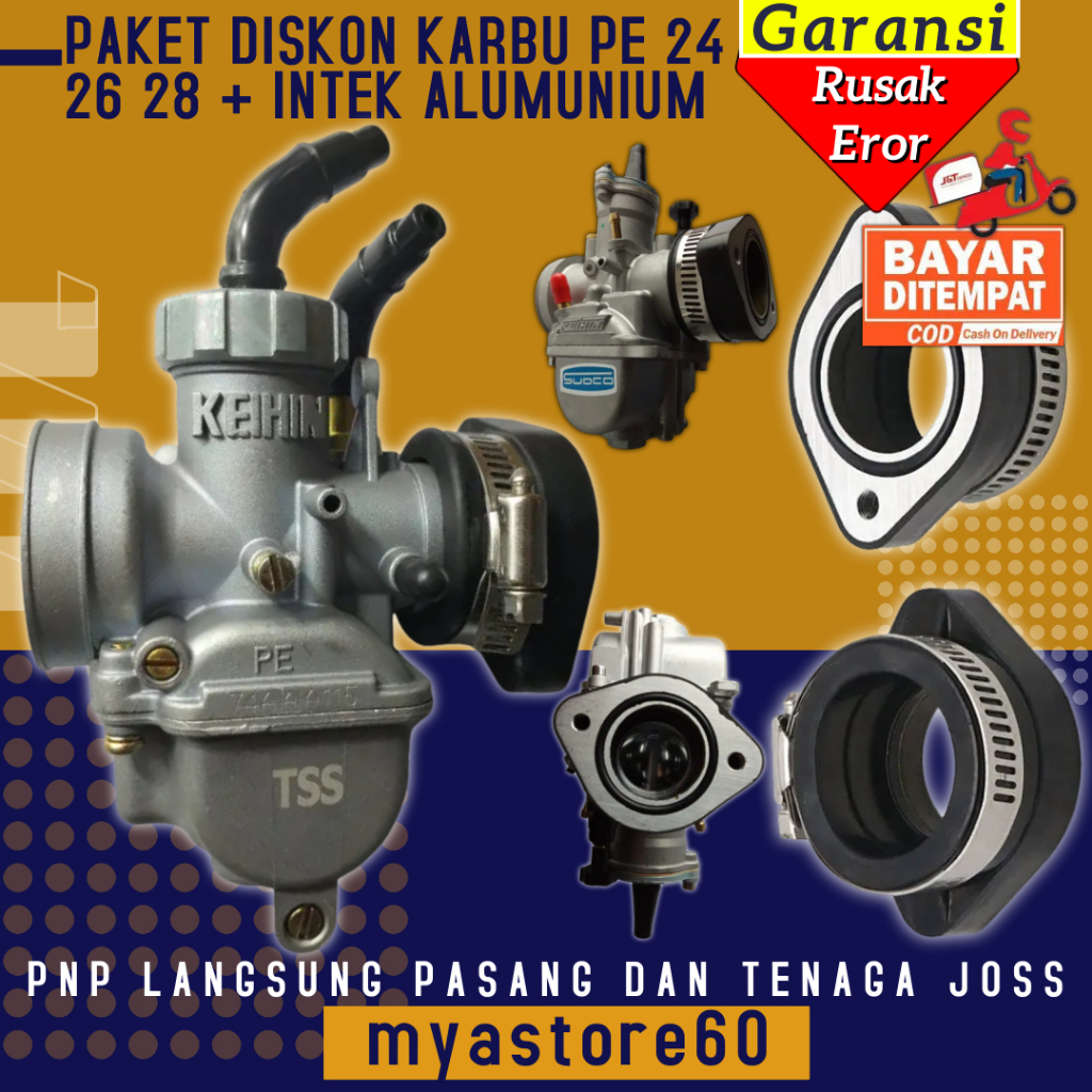 Jual Paket Lengkap Langsung Pasang!!! Karburator Karbu Carburator KEIHIN NSR PE 24 PE 26 PE 28 ...