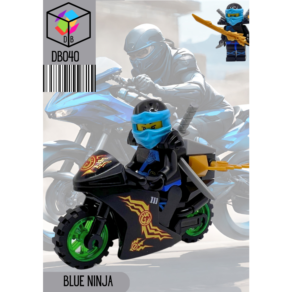 Jual Brick Minifigure Ninja Go Ninjago Blue Motor Nya Biru Water Air ...