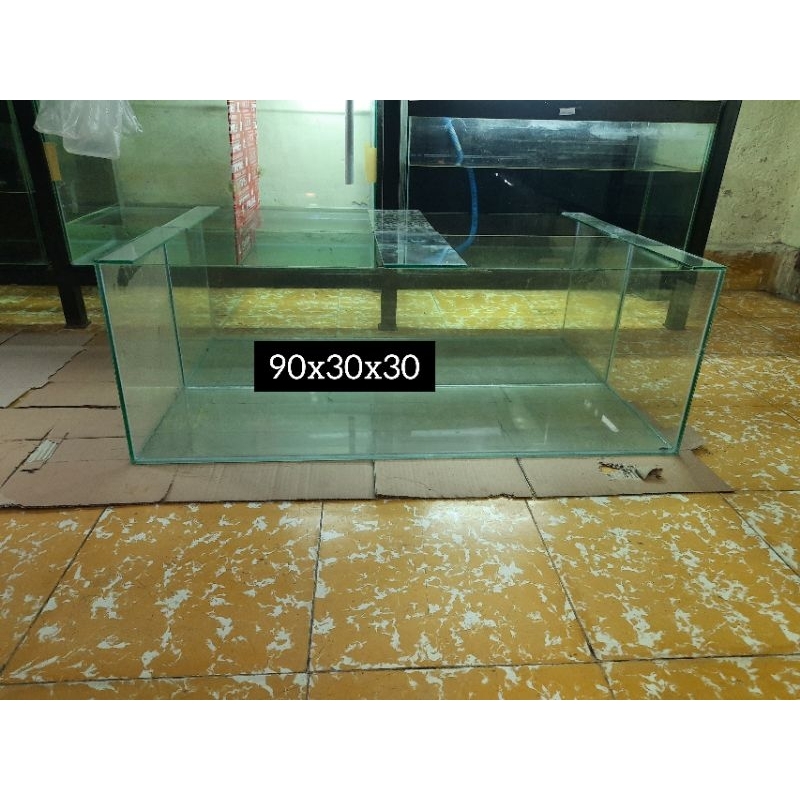 Jual Aquarium Kaca Ukuran 90x30x30 Baca Keterangan | Shopee Indonesia