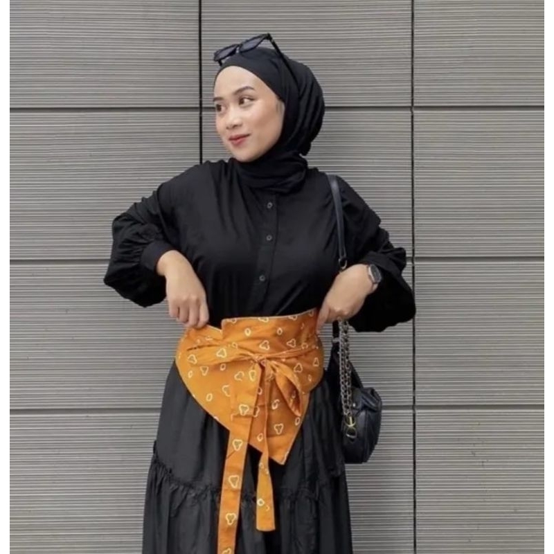 Jual obybelt jumputan premium karet belakang 2in1 / belt wanita/ angkin ...