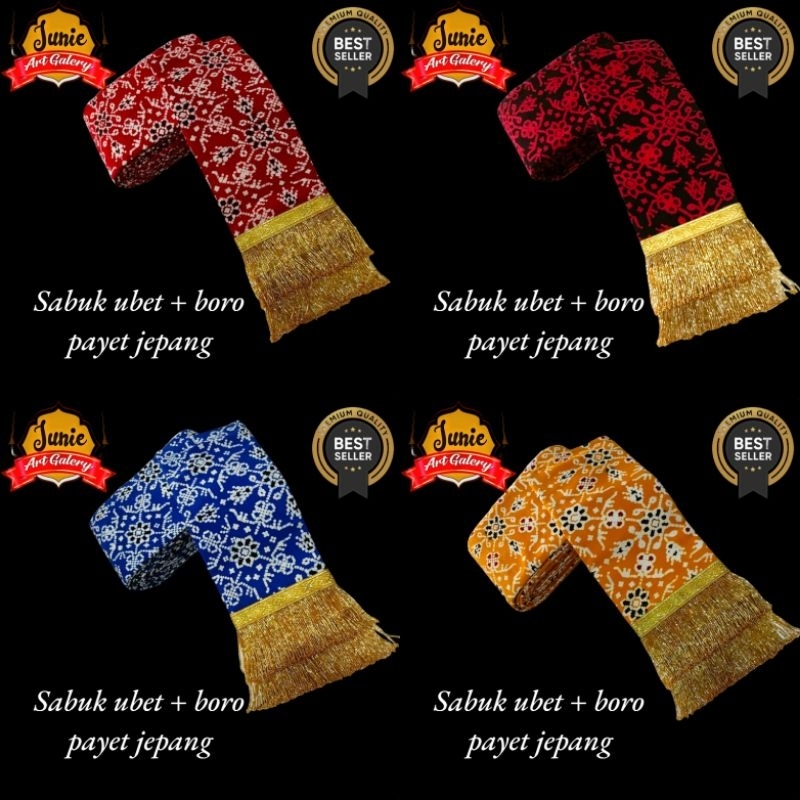 Jual SABUK CINDE BORO GOBYOK PAYET JEPANG STAGEN CINDE BUSANA ADAT JAWA ...