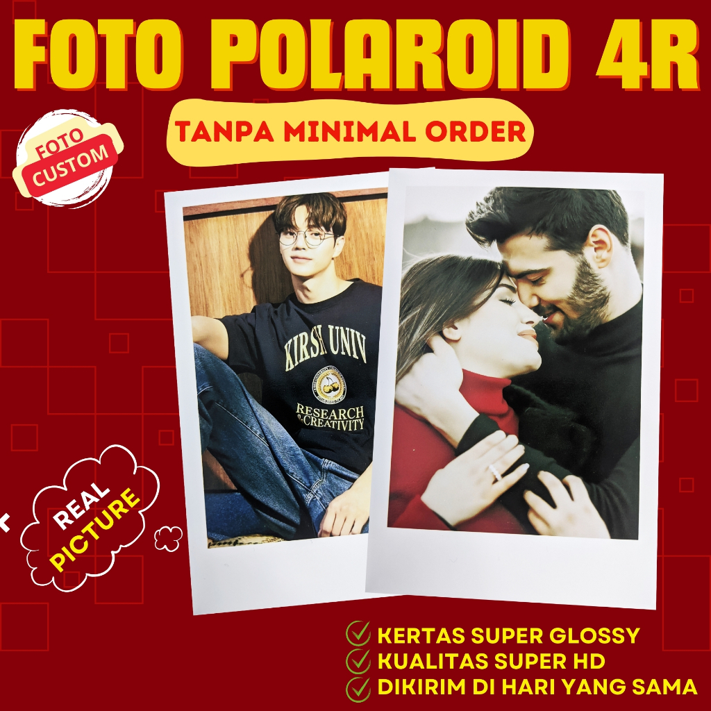 Jual CETAK CUCI FOTO POLAROID 4R CUSTOM (COD) GLOSSY PHOTO AESTHETIC MURAH TANPA PO | Shopee ...