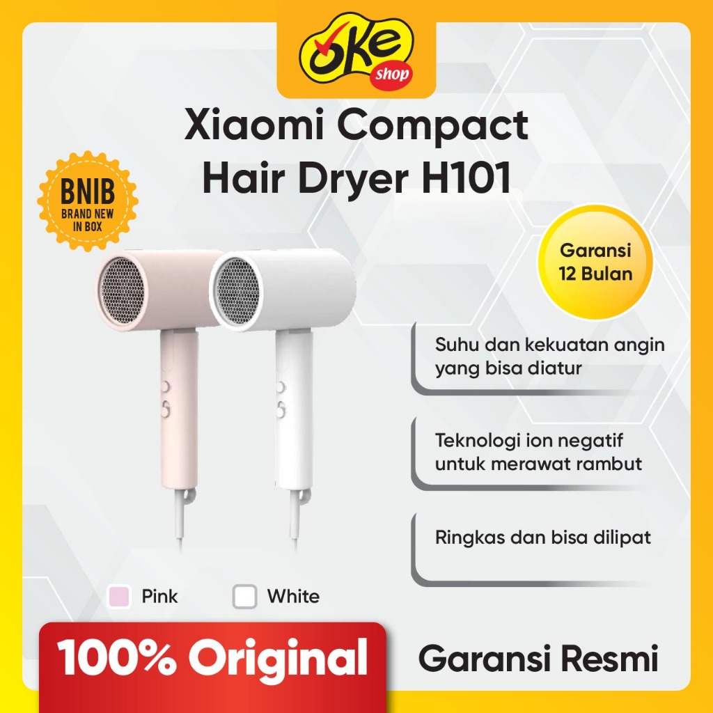 Jual Xiaomi Compact Hair Dryer H101 | Shopee Indonesia