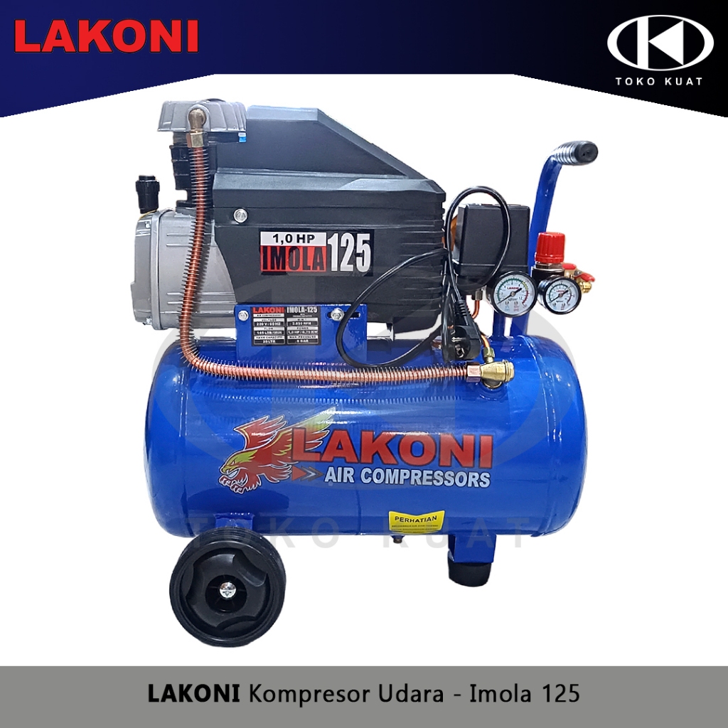 Jual Lakoni kompresor imola 125 kompresor listrik portable 1HP | Shopee ...