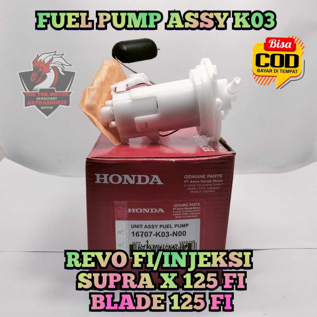 Jual FUELPUMP ASSY K03 MOTOR HONDA REVO FI / INJEKSI , SUPRA X 125 FI ...