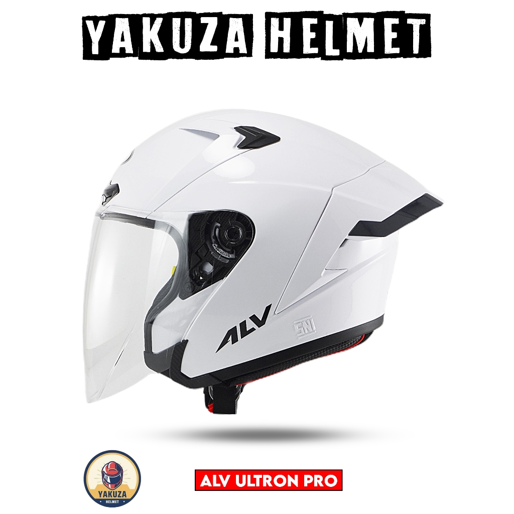 Jual ALV ULTRON PRO HELM HALF FACE SOLID STANDART SNI | Shopee Indonesia