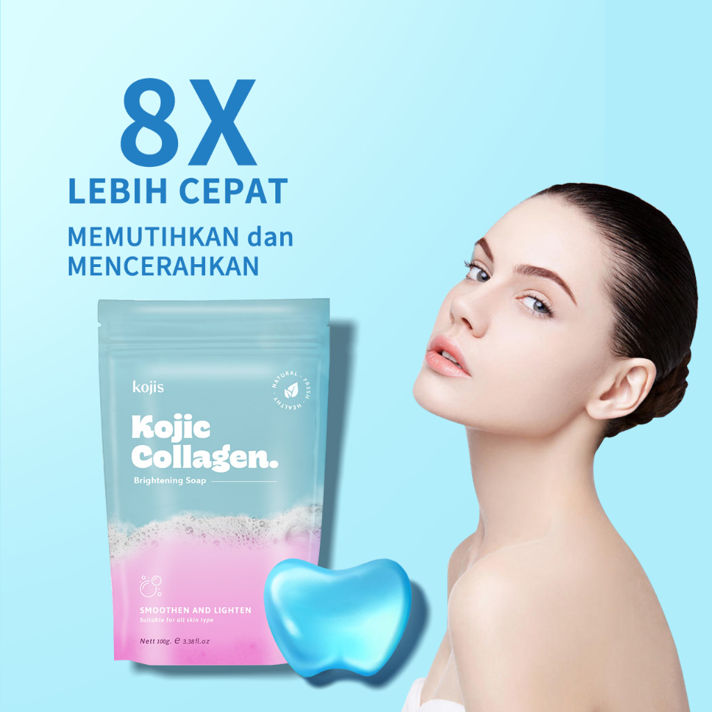 Jual 𝗔𝗞 Kojis Brightening Collagen Glow Soap Pemutih Kulit Sabun ...