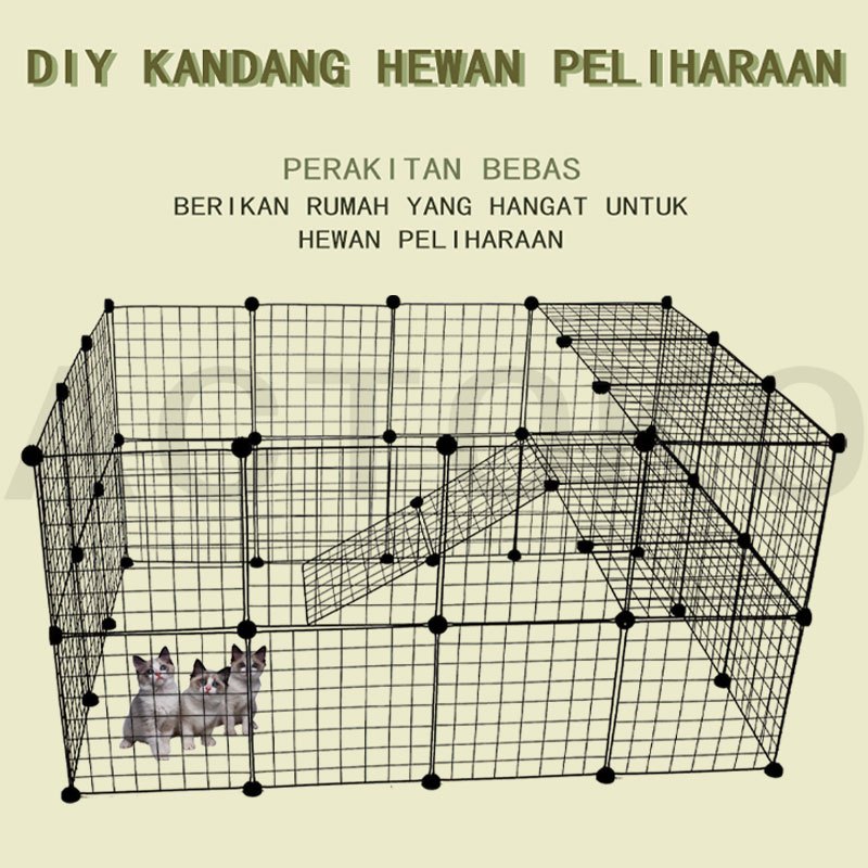 Jual Pagar Besi Diy Kucing Jumbo Kandang Kucing Kandang Kelinci ...