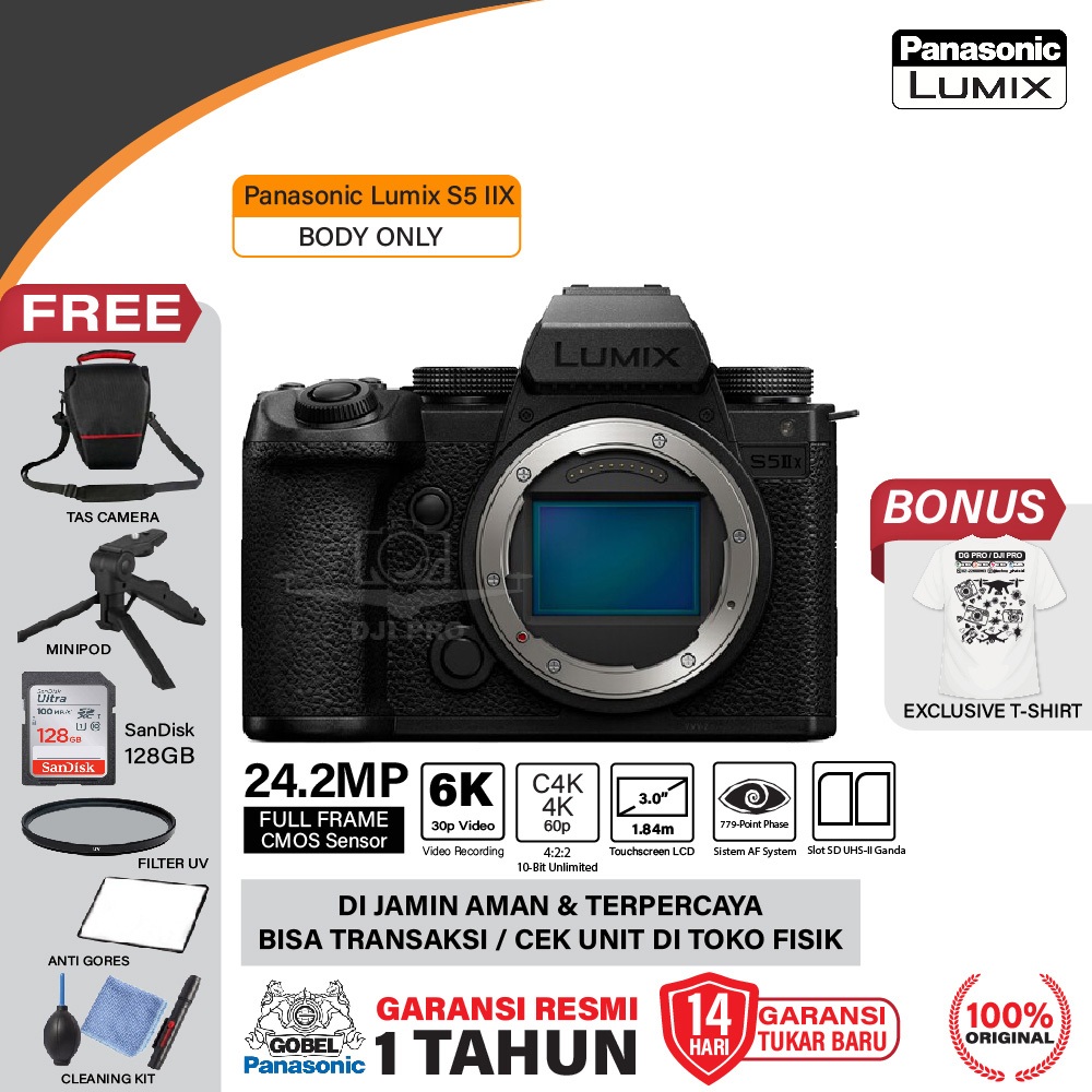 Jual Panasonic Lumix S5 IIX Body Only Lumix S5 II X S5II X S5IIX Resmi | Shopee Indonesia