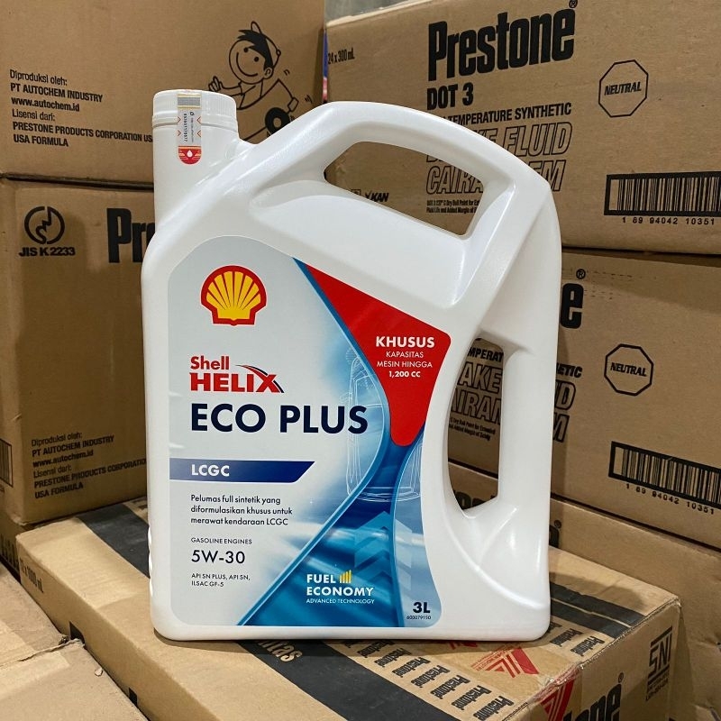 Jual SHELL Helix Eco Plus LCGC 5W-30 Oli Mesin Mobil 3L | Shopee Indonesia