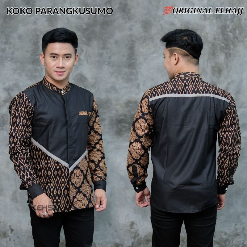 Jual BAJU KOKO MODEL PARANG KUSUMO MOTIF KOMBINASI BATIK TERBARU 2024 ...