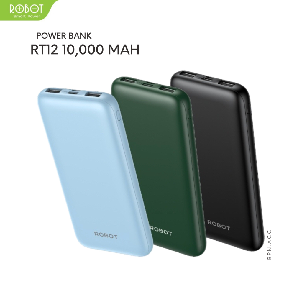 Jual Robot PowerBank RT12 10000 mAh Dual Input Output Slim Original ...