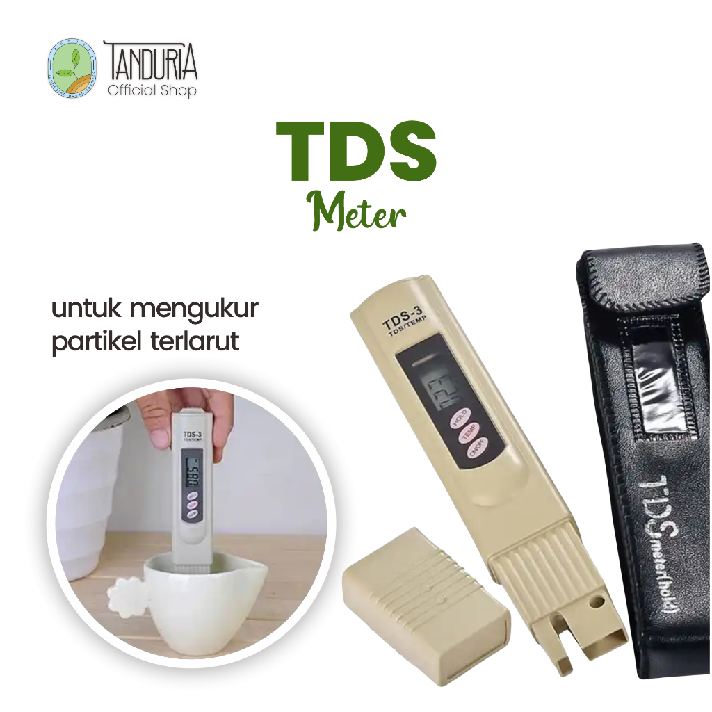 Jual TANDURIA - TDS Meter Alat Ukur Kualitas Air PPM Kolam Hidroponik ...