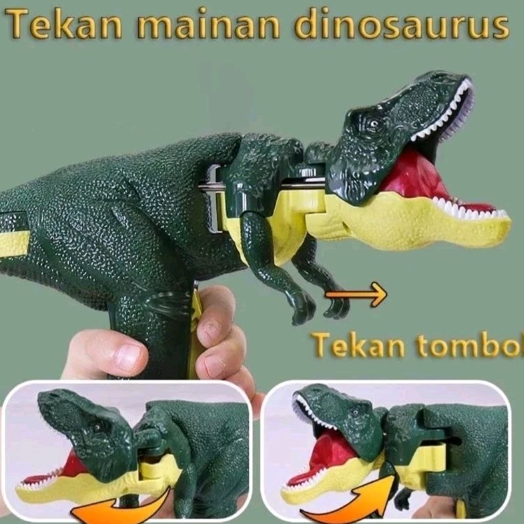 Jual Mainan Dinosaurus viral tekan dino Tirex sha sha sha | Shopee ...