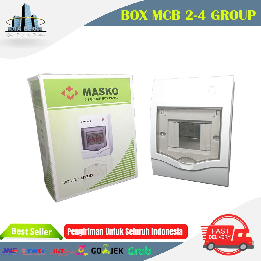 Jual BOX MCB MASKO / BOX PANEL 2 - 4 GROUP MASKO IB OB 9204 | Shopee ...