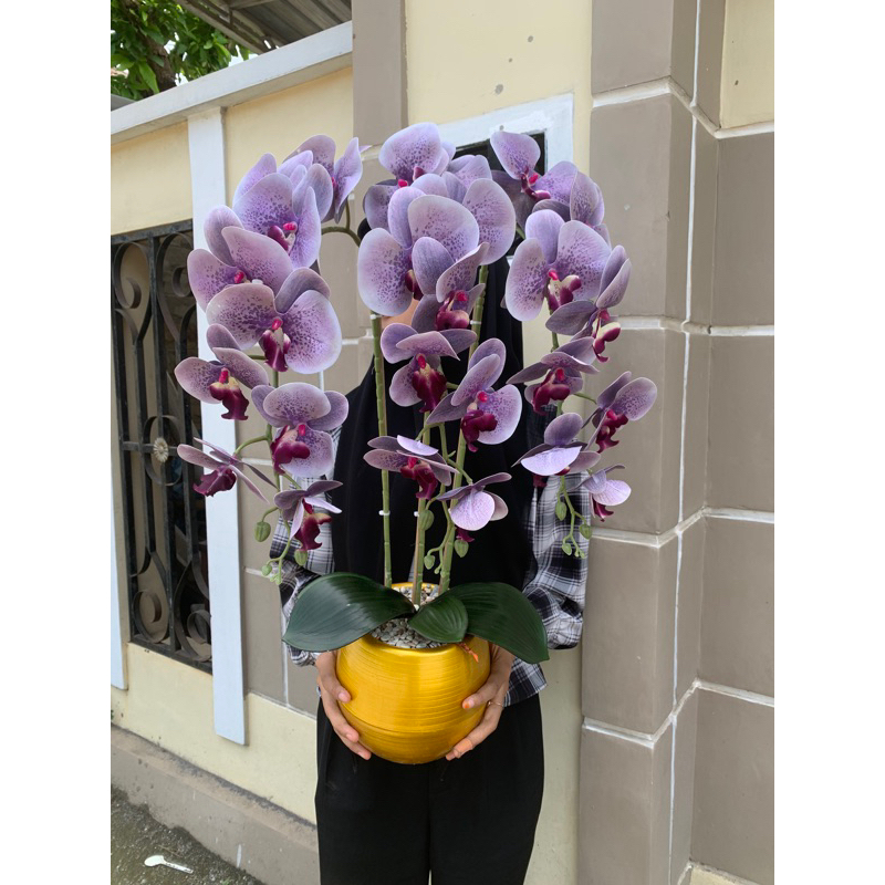 Jual ANGGREK LATEK JUMBO 3 CABANG / VAS BUNGA AESTHETIC/ RANGKAIAN ...
