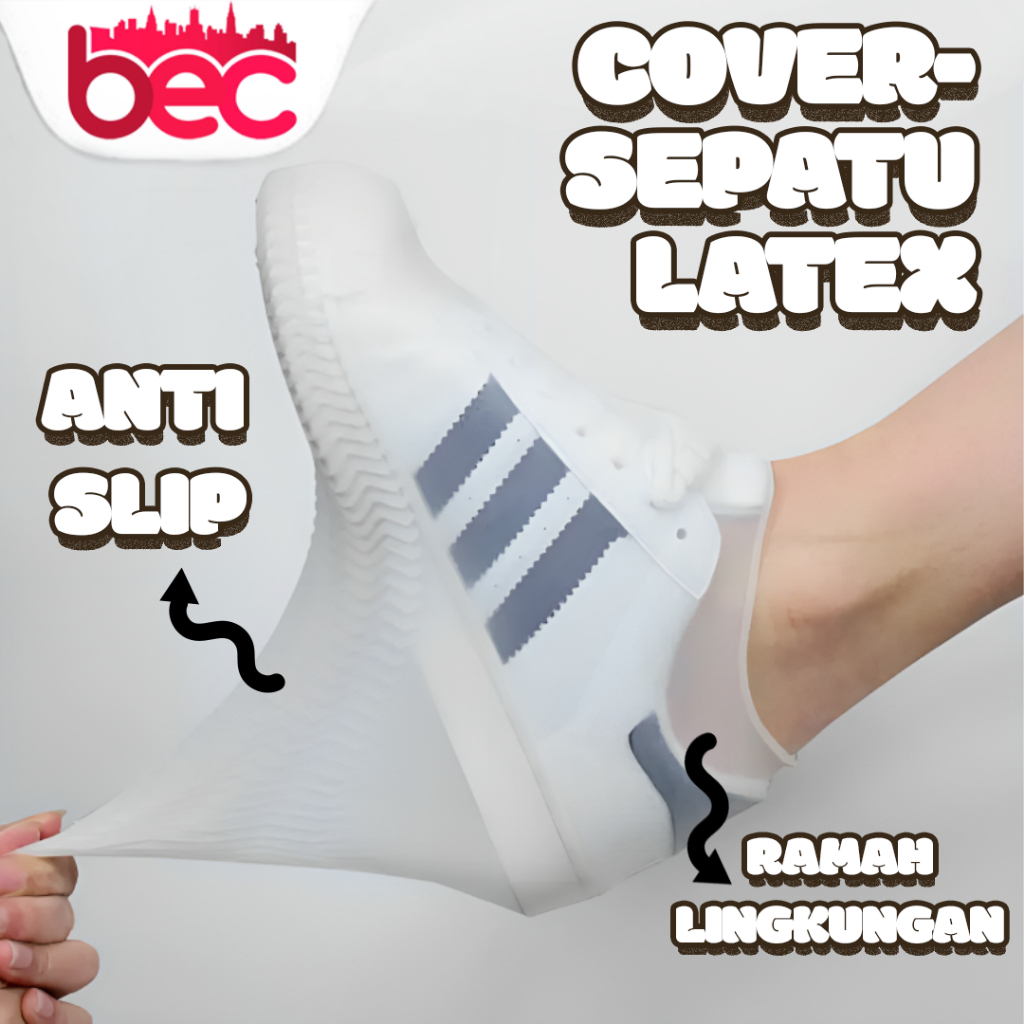 Jual Cover sepatu Elastis Anti Air Hujan Waterproof pelindung sepatu ...