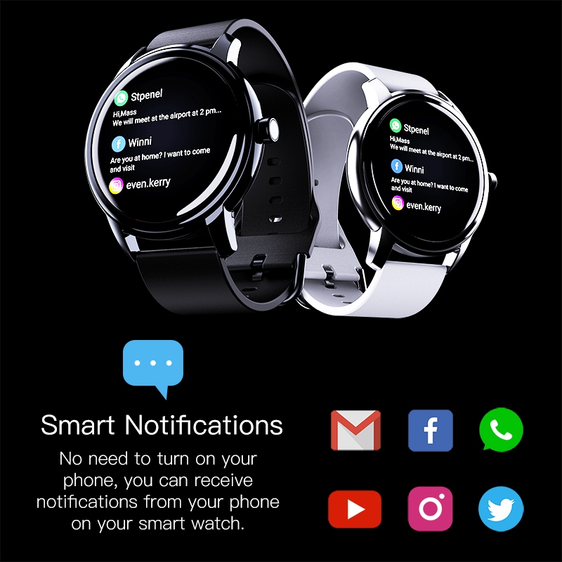 Jual （COD）Smartwatch 1,30 inch Layar Sentuh Warna Besar Oled, Denyut ...