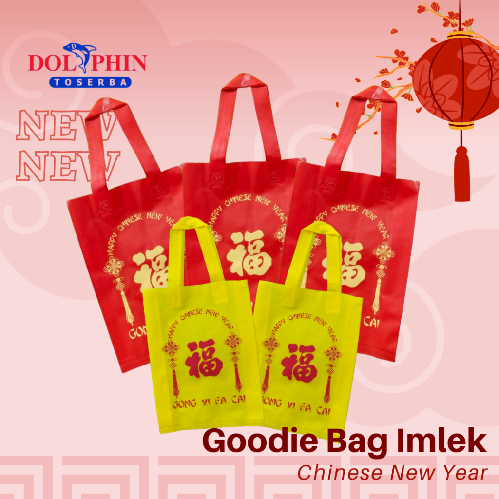 Jual NEW Goodie Bag Imlek Tas Parcel Imlek Bag Gift Tas Spunbond Desain ...