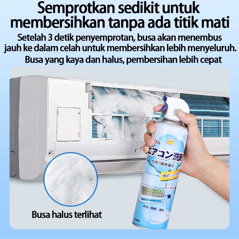 Jual AC Cleaner Spray Penghilang bau Sterilisasi AC Tanpa Bongkar ...