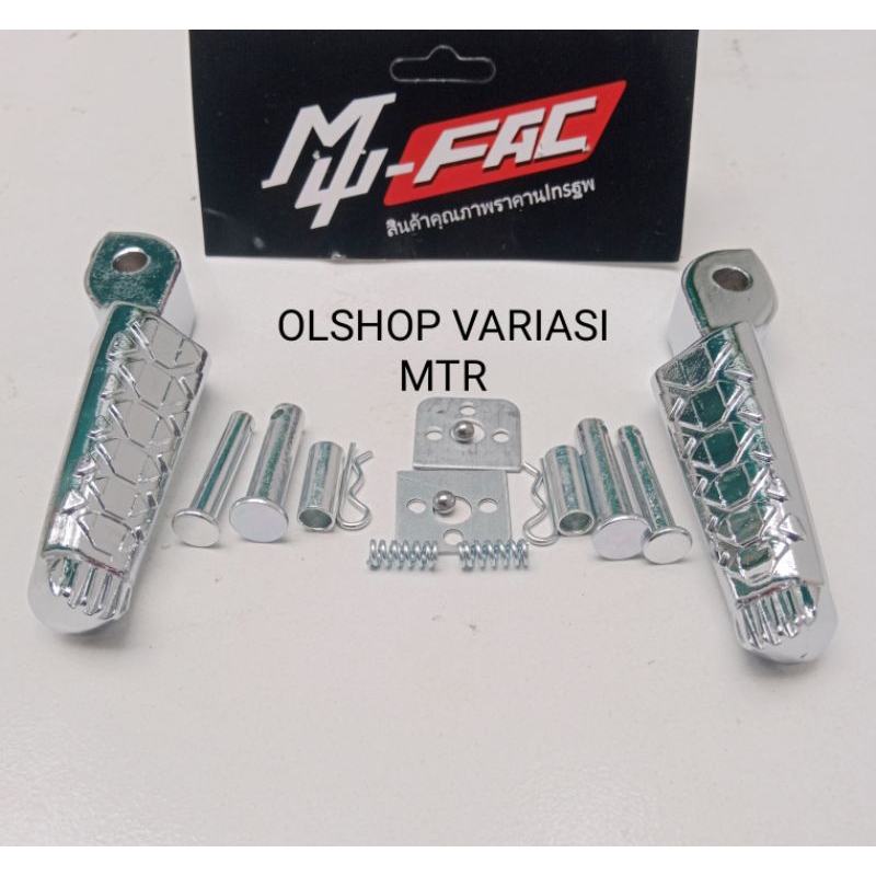 Jual STEP MU-FAC CHROME STEP PIJAKAN BELAKANG MOTOR UNIVERSAL SEMUA ...