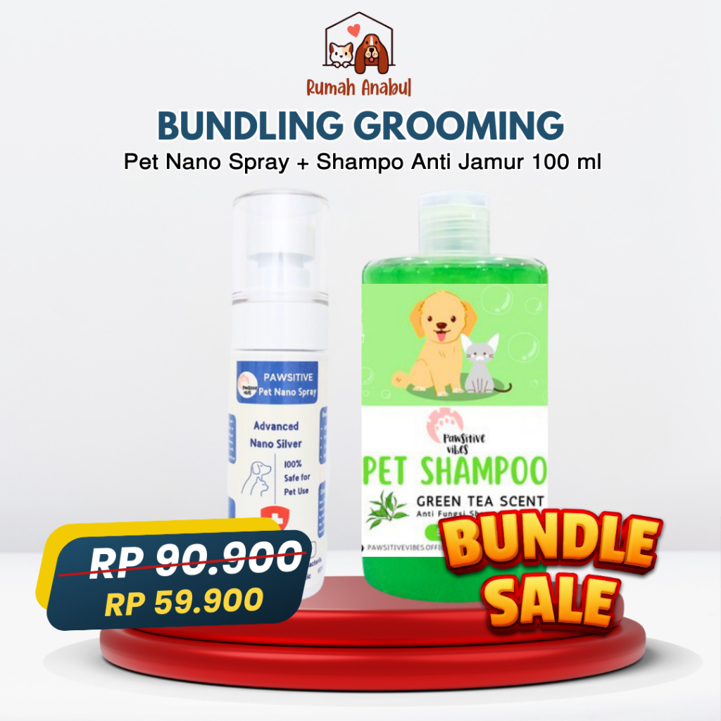 Jual Paket Hemat Grooming Pet Nano Spray Anti Kutu + Shampoo Anti Kutu ...