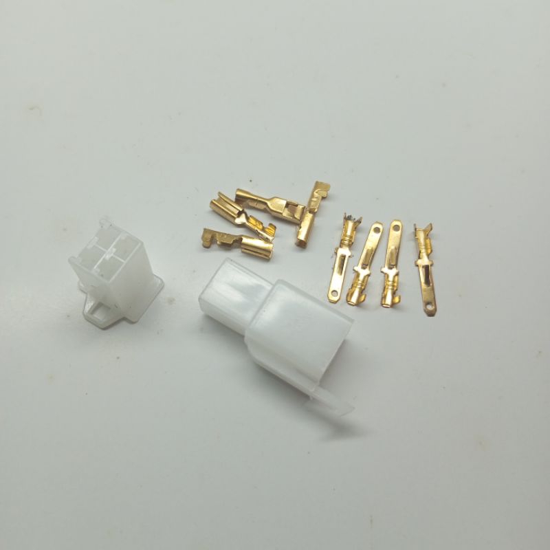 Jual Konektor skun socket kabel 4pin set lengkap | Shopee Indonesia