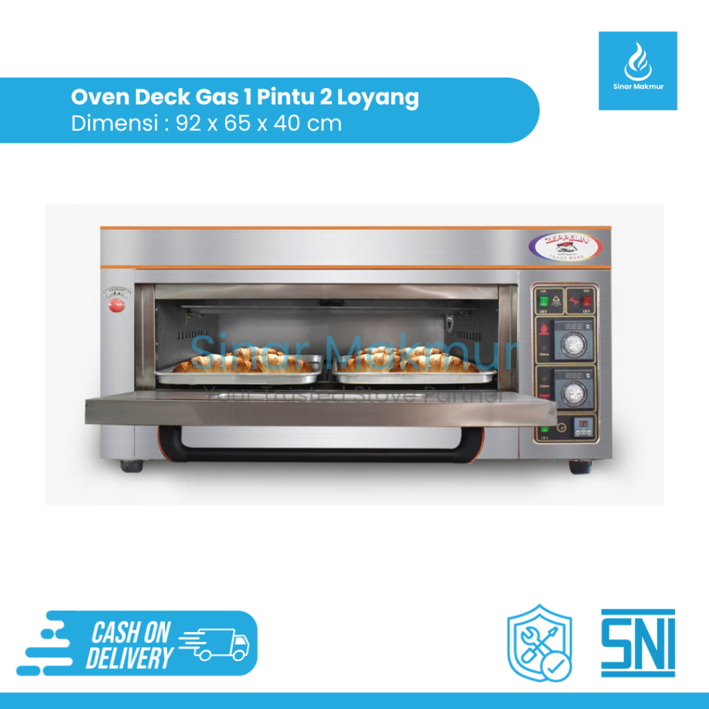 Jual Oven Deck Gas 1 Pintu 2 Loyang (40 x 60) | Shopee Indonesia