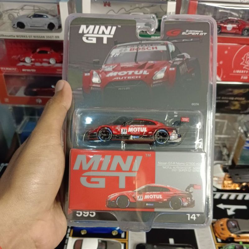 Jual Mini GT 595 Nissan GT-R Nismo GT500 #23 Motul autotech GT-R Nismo 2021 Super GT Series ...