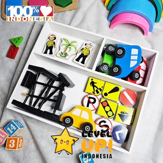 Jual Balok Replika Rambu Lalu Lintas dan Mobil - Alat Peraga Kayu ...