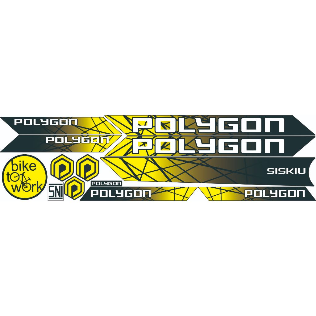 Jual STICKER POLYGON STICKER SEPEDA. STIKER STRIPING SIMPLE | Shopee ...