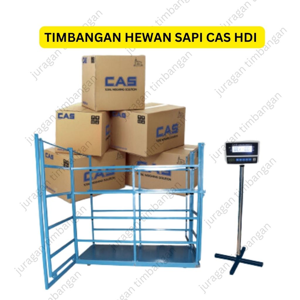 Jual Timbangan Sapi CAS HDI UK 1m x 2m Cap 2ton Timbangan Hewan Kandang ...
