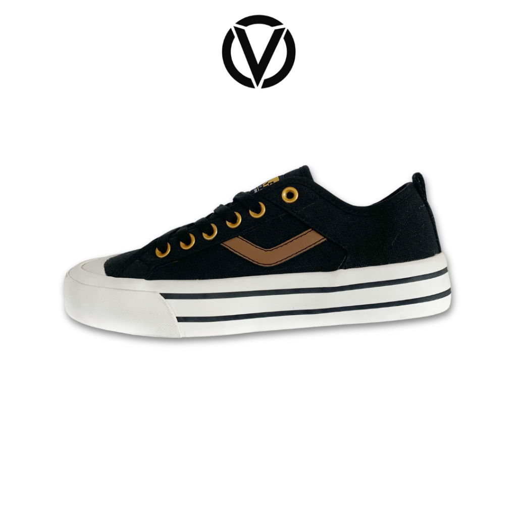 Jual Vart - Mistic Sepatu Sneakers Low Casual Black Tan | Shopee Indonesia