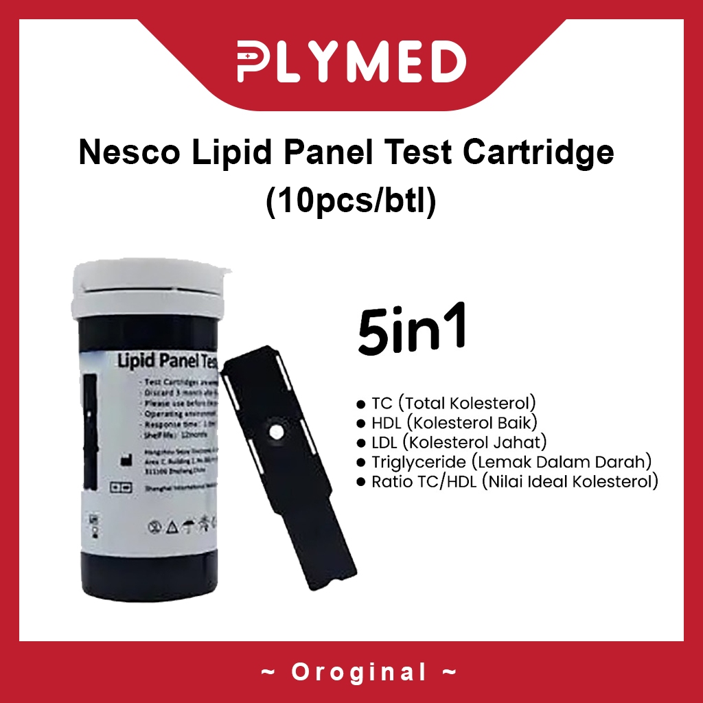 Jual Strip Lipid Panel Nesco / Lipid Panel Cartride 10 test strip ...