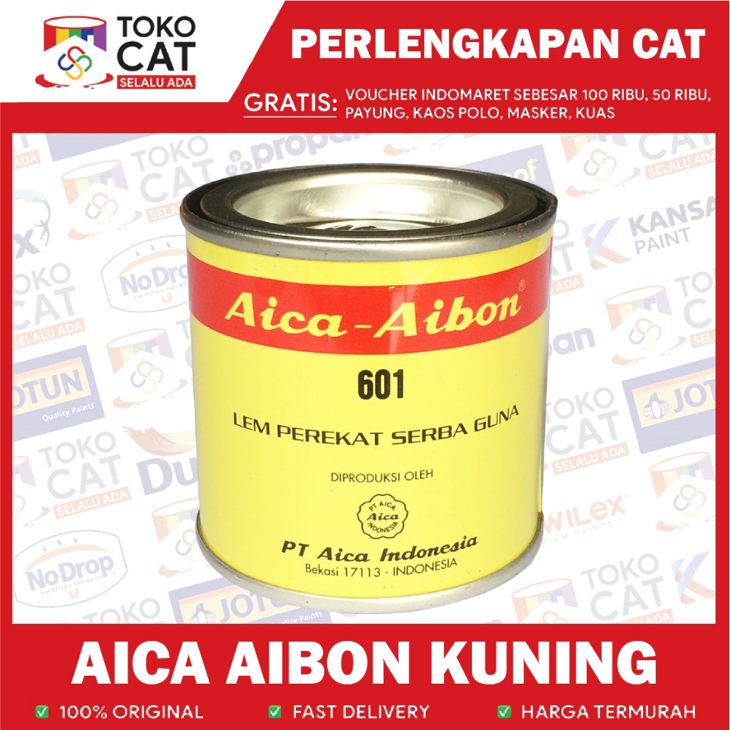 Jual LEM SERBAGUNA | LEM AICA AIBON KUNING 1 Kg | Shopee Indonesia