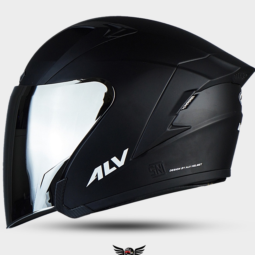 Jual Fop HELM ALV ULTRON ORIGINAL BLACK DOF KACA CLEARSILVER HELM HALF ...