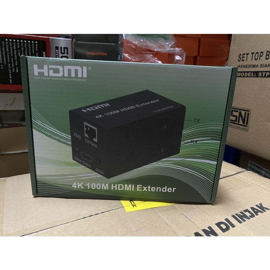 Jual HDMI Extender 100 MTR via RJ45 - Box (BIG) / Extender HDMI ...